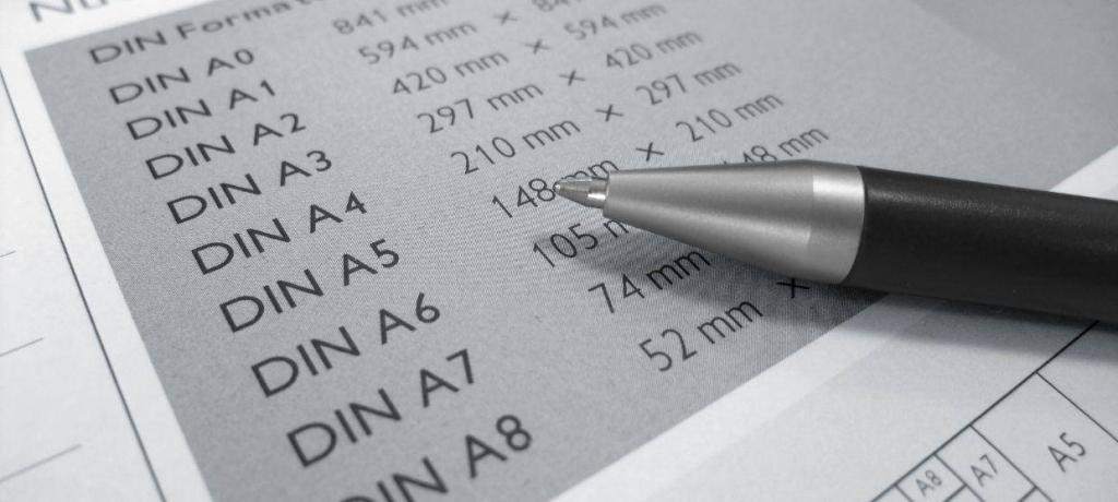 Die gängigen DIN Formate erklärt